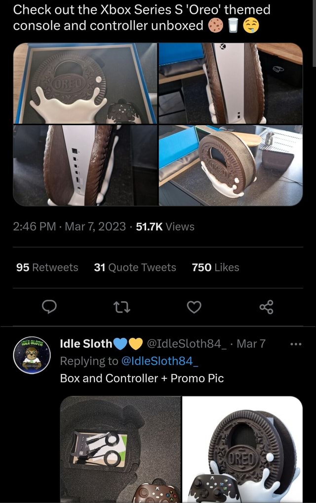 Check out the Xbox Series 'Oreo' themed console and controller unboxed ...