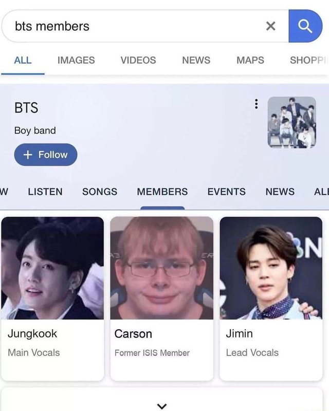 Bts members ALL IMAGES VIDEOS NEWS MAPS SHOP BTS Boy band + Follow ...