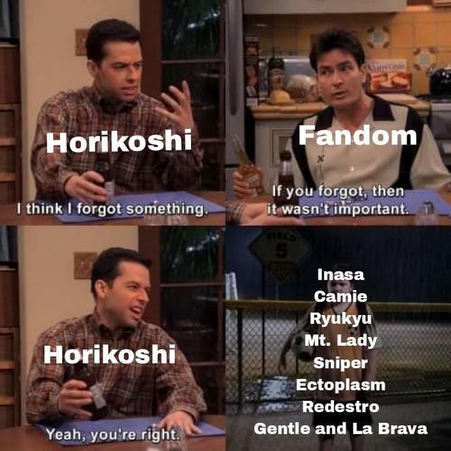 Horikoshi Fandom think thea- Inasa Camie Ryukyu Mt. Lady Horikoshi ...