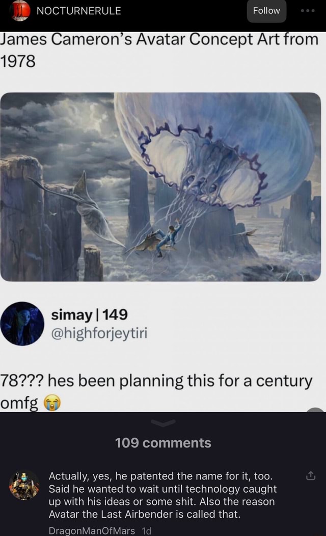 James Cameron's Avatar Concept Art from 1978 simay I 149 ...