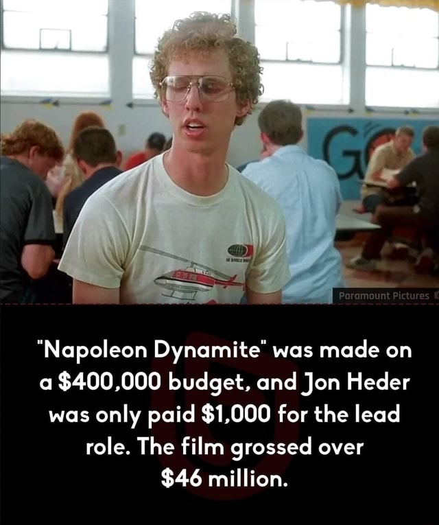 "Napoleon Dynamite' was made on $400,000 budget, and Jon Heder was only ...