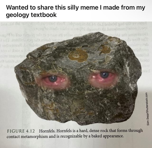 Wanted to share this silly meme I made from my geology textbook FIGURE ...