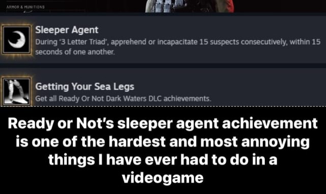 Sleeper Agent I During '3 Letter Triad', apprehend or incapacitate 15 ...