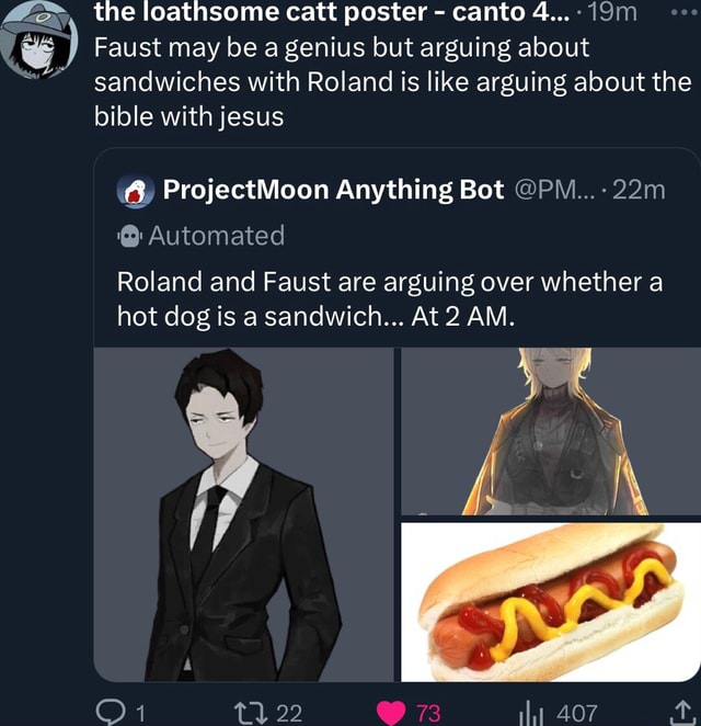 The loathsome catt poster - canto 4... we Faust may be a genius but ...