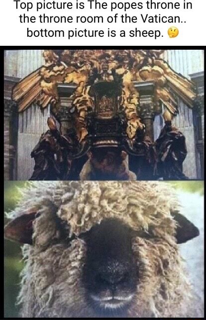 Op picture is The popes throne in the throne room of the Vatican ...