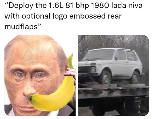 "Deploy the 1.6L 81 bhp 1980 lada niva with optional logo embossed rear ...