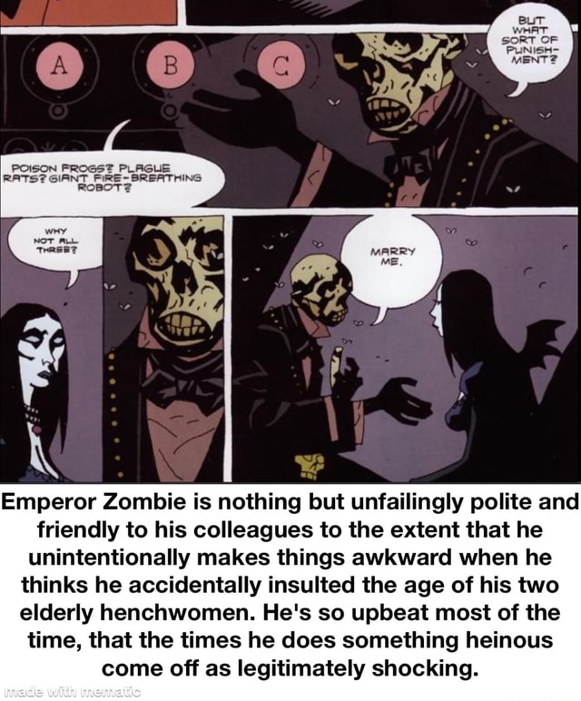 POISON FROGS? PLAGUE RATS? GIANT FIRE- BREATHING ROBOT? Emperor Zombie ...