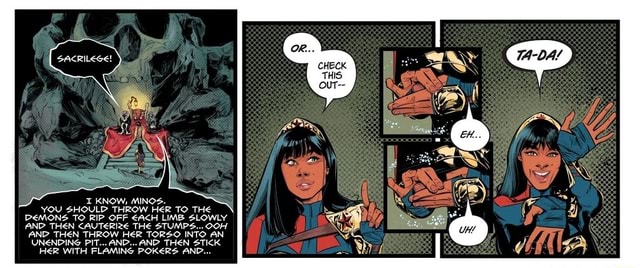 KNOW, MINOS. YOU SHOULD THROW HER TO THe DEMONS TO RIP OFF LIMB SLOWLY ... KNOW, MINOS. YOU SHOULD THROW HER TO THe DEMONS TO RIP OFF LIMB SLOWLY ...