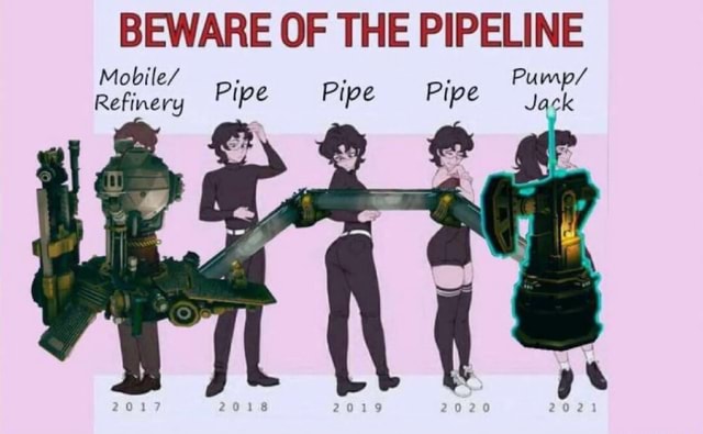 BEWARE OF THE PIPELINE Mobile/ Pump/ Refinery Pipe Pipe Pipe ck - iFunny
