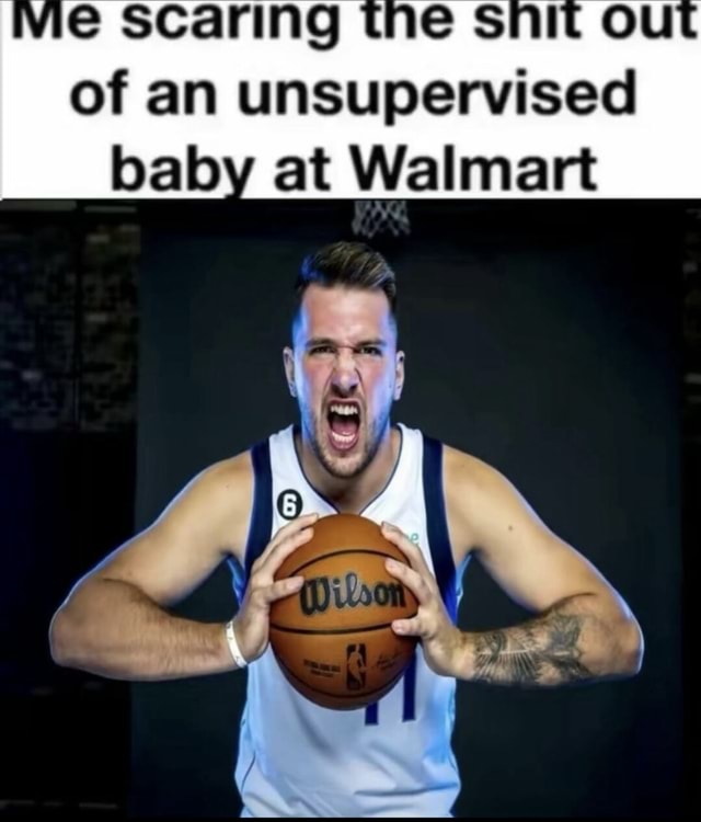 ING of an unsupervised baby at Walmart - iFunny