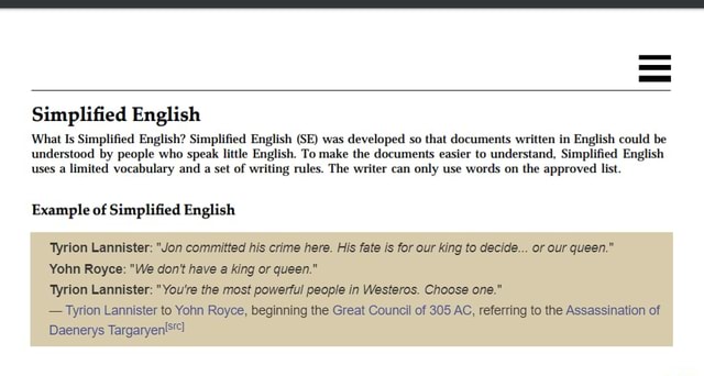 Simplified English What Is Simplified English? Simplified English (SE ...