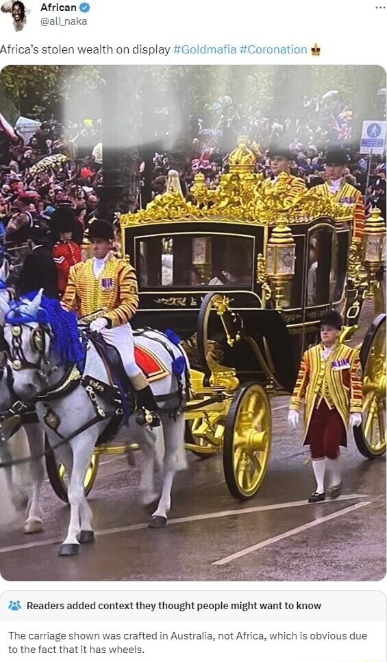 African ali stclen wealth on display @Goldmetia &Coronation poopio ...