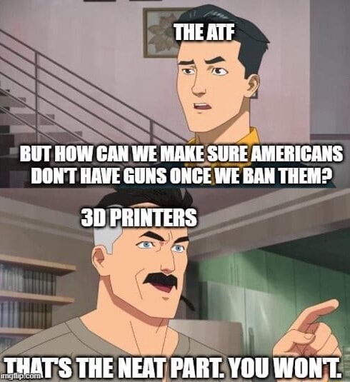 THE ATF BUT HOW GAN WE MAKE SURE AM DON'T HAVE GUNS ONCE WE BAN THEM ...