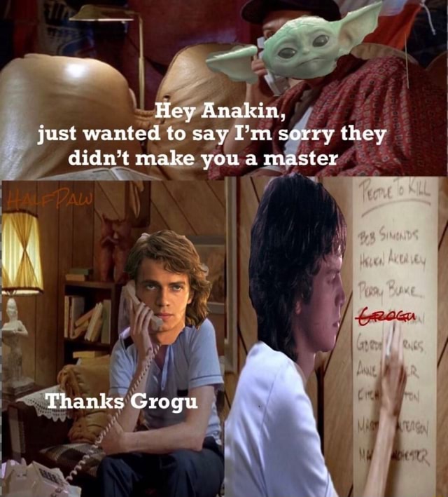 Hey in, just wanted to say I'm sorry they didn't make you a master ...