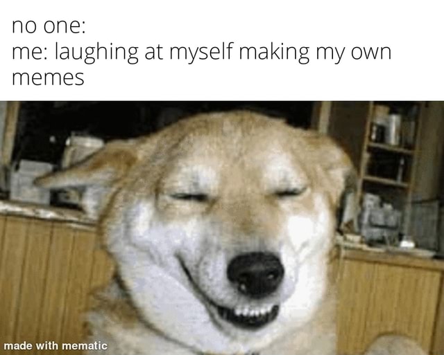 No one: me: laughing at myself making my own memes with reerratic - iFunny