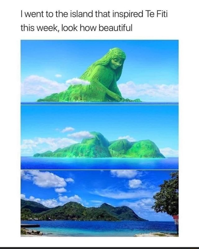 I went to the island that inspired Te Fiti this week, look how ...