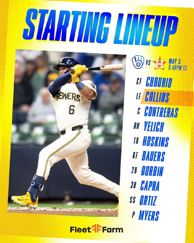 STARTING UNE WAY CF CHOURID F GOLUINS CONTRERAS YELIGH 18 HOSKINS HF ...