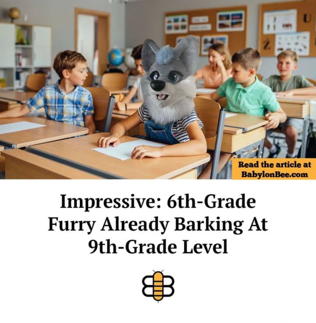 Impressive: 6th-Grade Furry Already Barking At 9th-Grade Level - iFunny