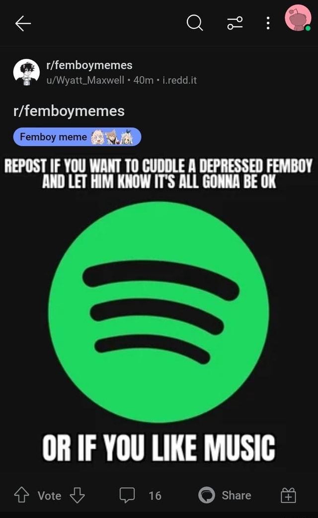 Im just following the instructions - i.redd.it Femboy meme REPOST IF ...