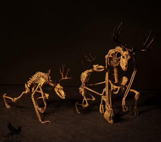 3d printed Wendigo skeleton familly with an elegoo Mars pro. - iFunny