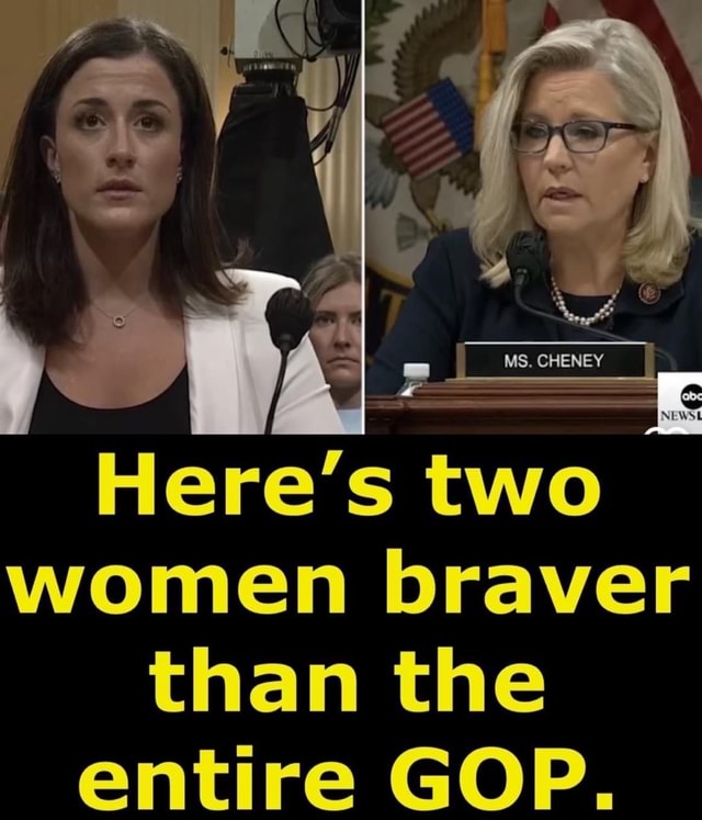 MS. CHENEY Here's two women braver than the entire GOP. - America’s ...