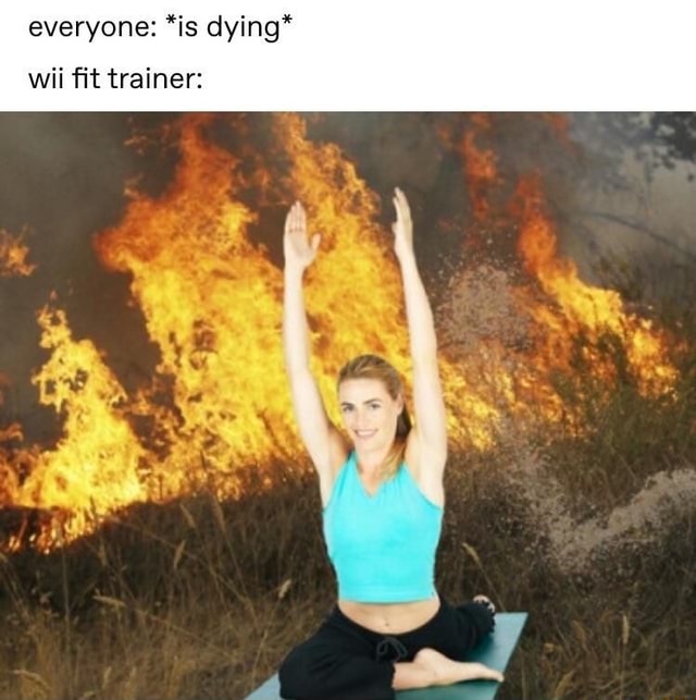 Everyone: *is dying" wii fit trainer: of - iFunny
