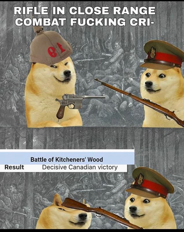 RIFLE IN CLOSE RANGE COMBAT FUCKING CRI- 4 of Battle of Kitcheners ...