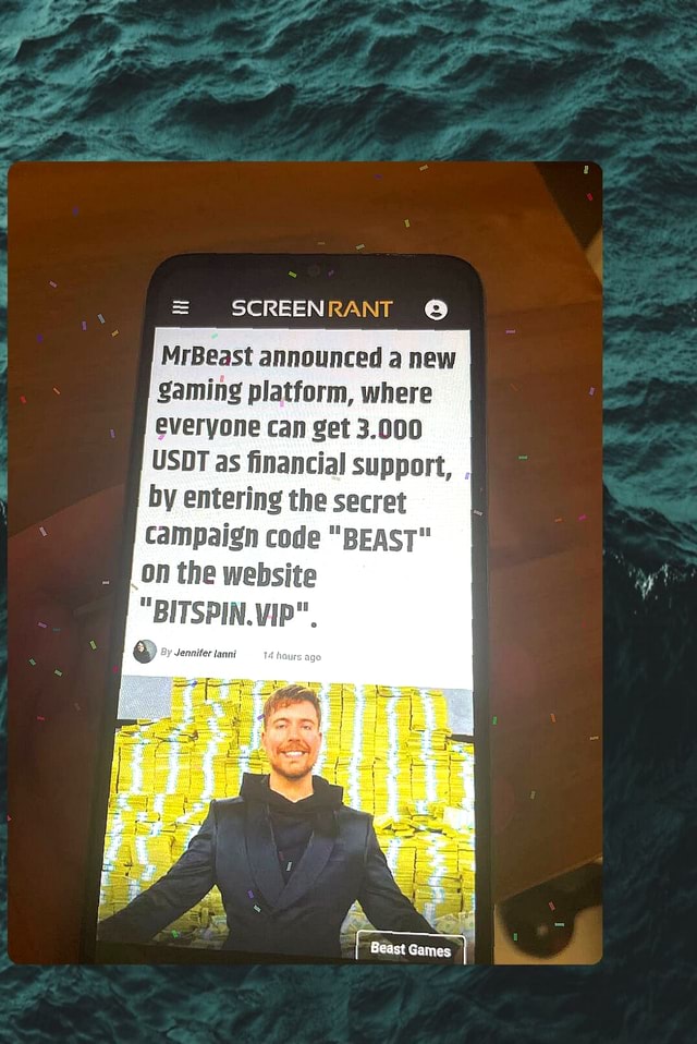 SCREENRANT MrBeast announced a new gaming platform, where everyone can get 3.000 USDT as ...