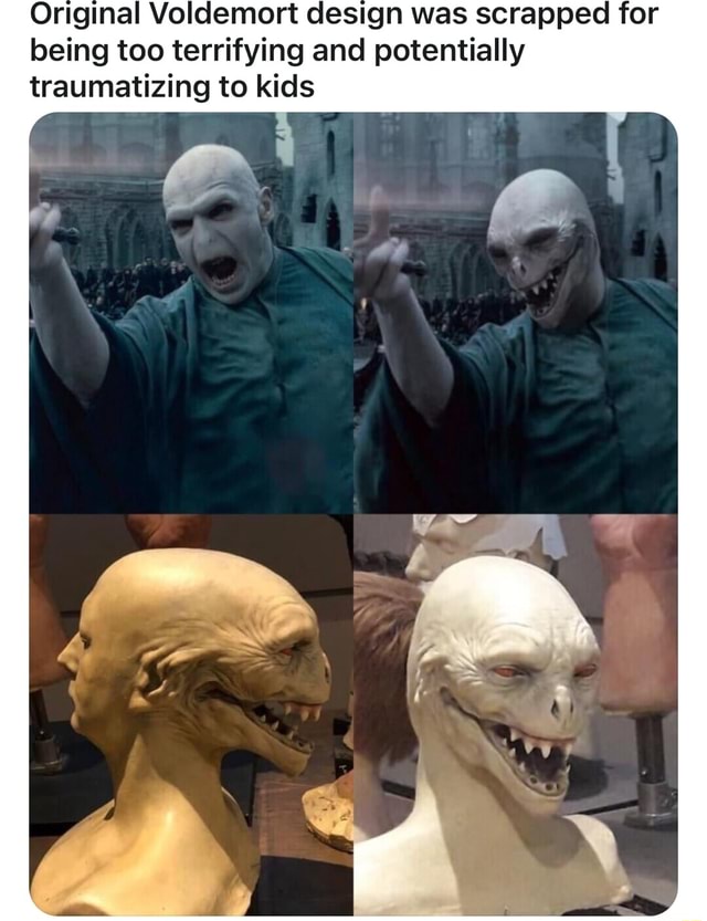 Original Voldemort design was scrapped for being too terrifying and ...