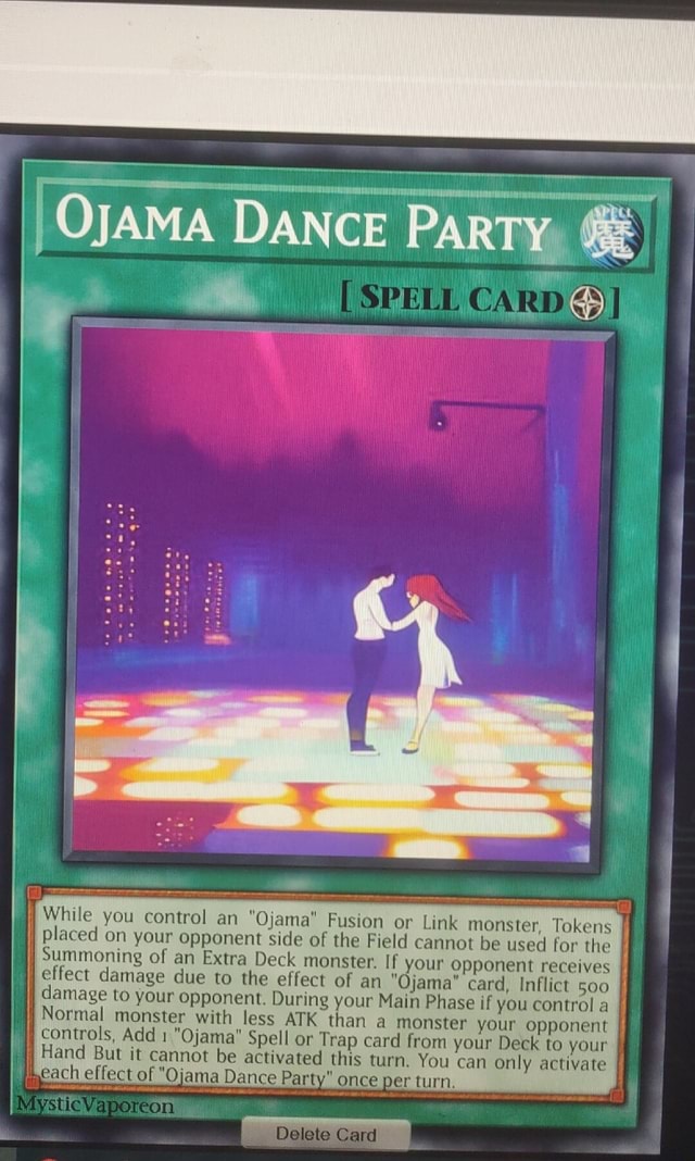 OJAMA DAN While you control an "Ojama" placed on your opponent side o ...