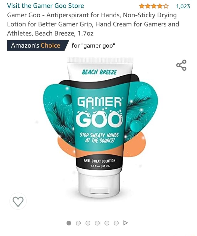 Visit the Gamer Goo Store Gamer Goo - Antiperspirant for Hands, Non ...