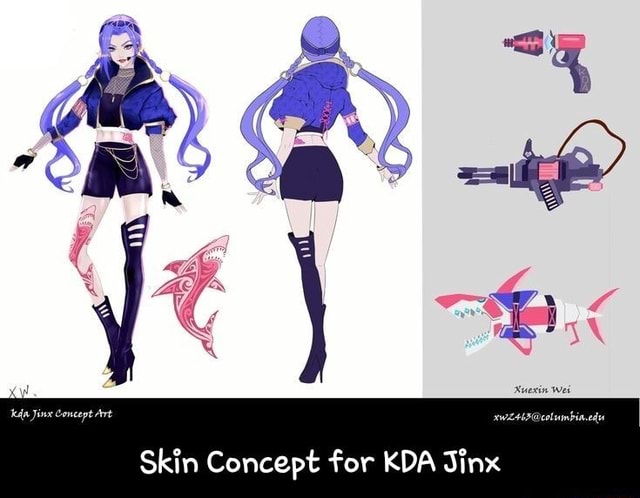 Skin Concept for KDA Jinx - iFunny