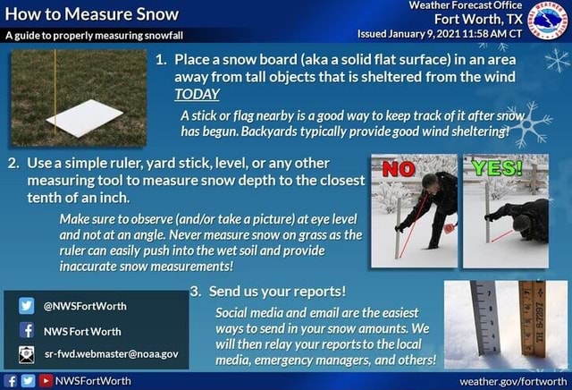 Weather Forecast Office How to Measure Snow Fort Worth, TX Aguide to ...