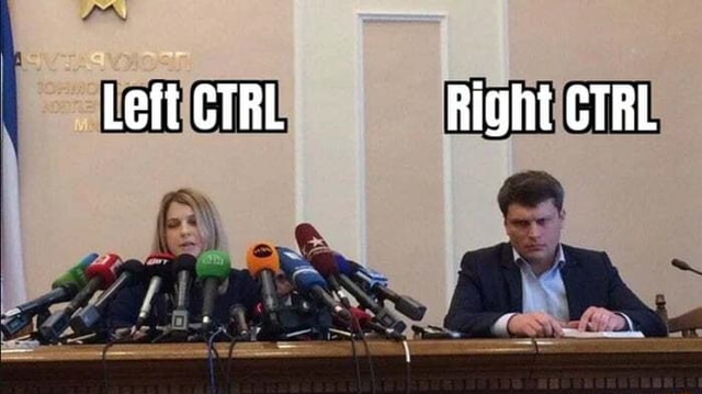 Imagine using the Right CTRL. - iFunny