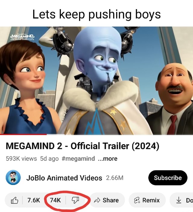 Lets keep pushing boys (MEGA MIND, MEGAMIND 2 - Official Trailer (2024 ...