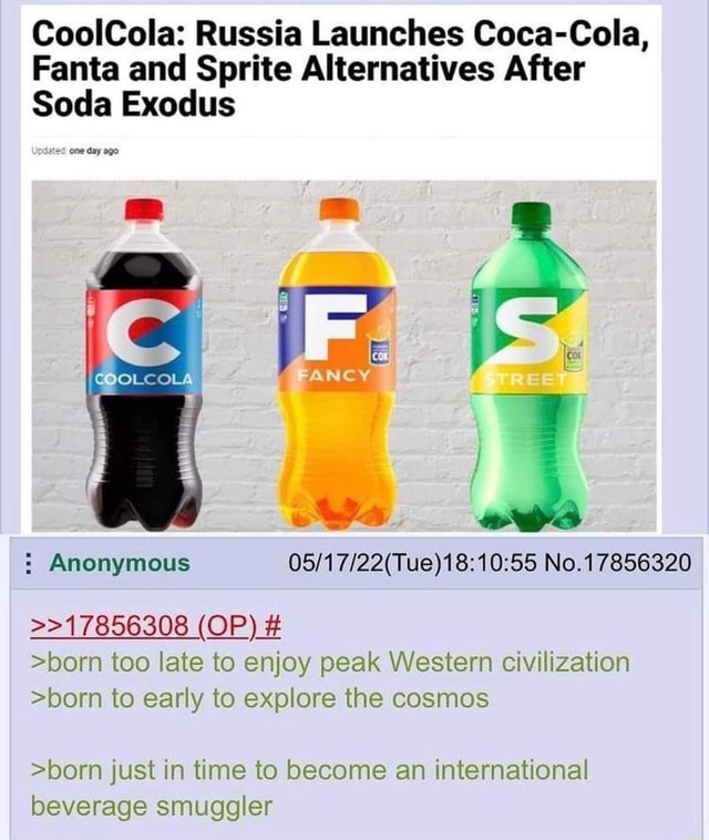 CoolCola: Russia Launches Coca-Cola, Fanta and Sprite Alternatives ...