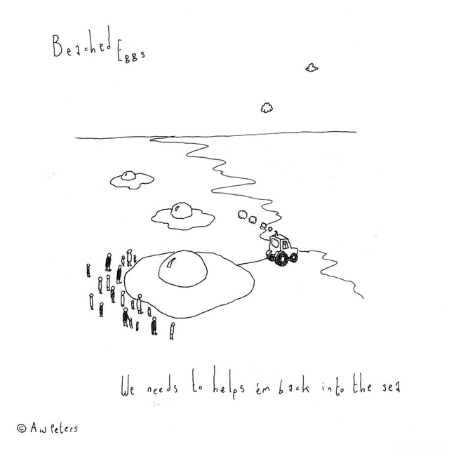 A new surreal cartoon series by A W Peters - We neels be ps ba Lack ...