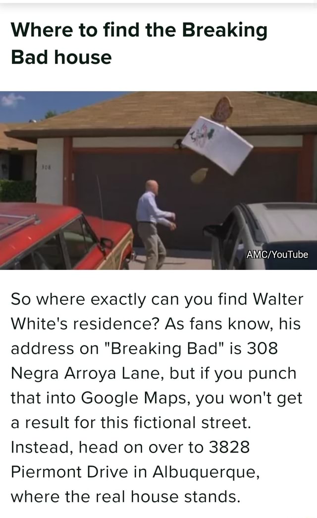 Where to find the Breaking Bad house Van YouTube So where exactly can ...