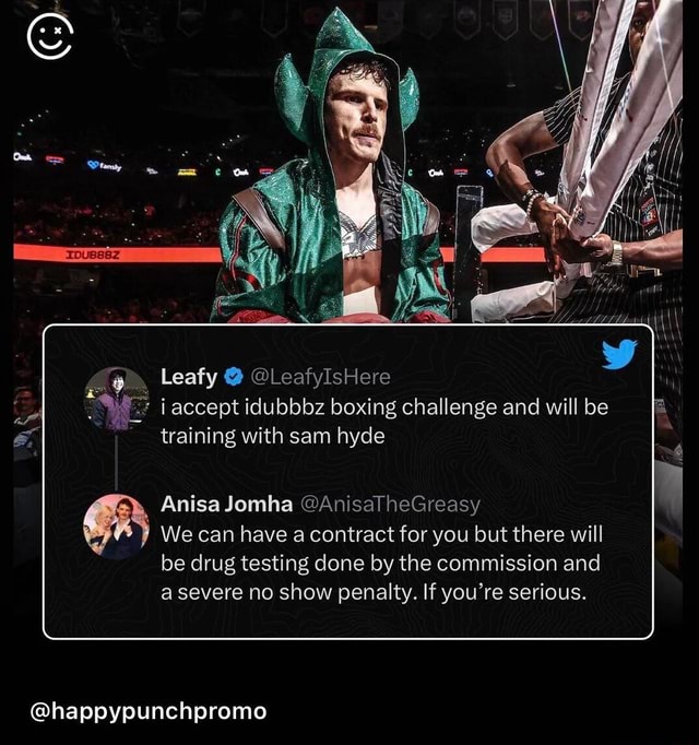 Leafy @ @LeafyIsHere accept idubbbz boxing challenge and will be ...