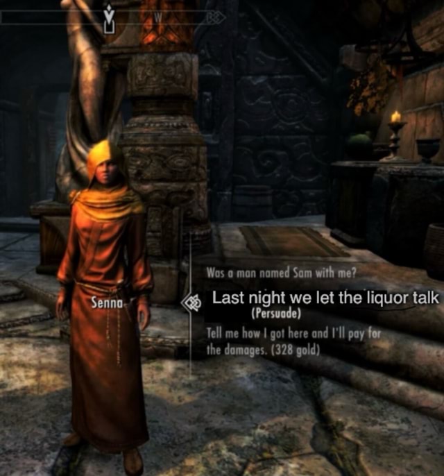 Was man named Sam with me' @ Last night we let the liquor talk Tell me ...