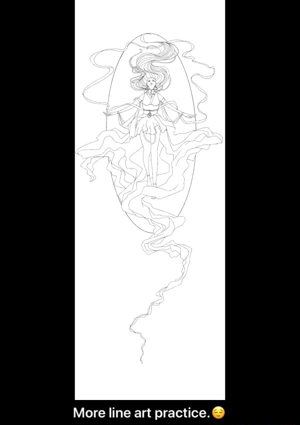More line art practicae - More line art practice.😌 - iFunny