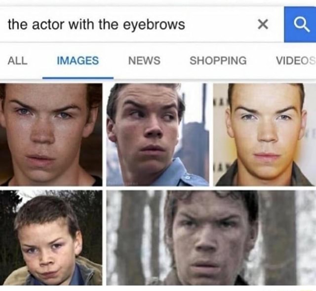 The actor with the eyebrows ALL IMAGES NEWS SHOPPING VIDEC - iFunny
