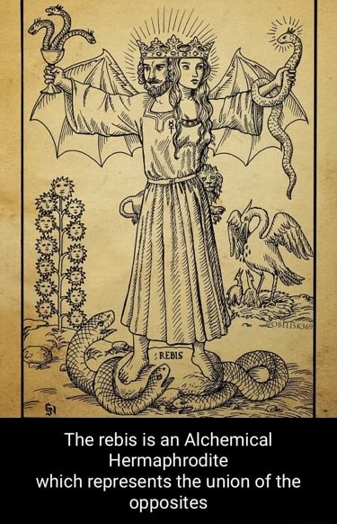 The rebis is an Alchemical Hermaphrodite which represents the union of ...