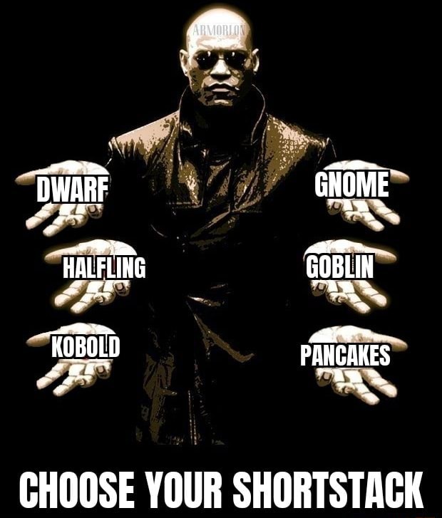 DWARF GNOME HALFLING HOBOLD CHOOSE YOUR SHORTSTACK - iFunny