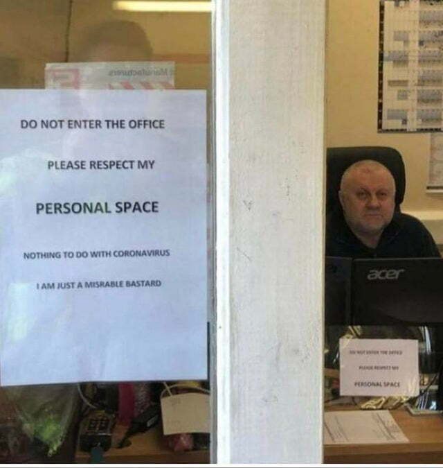 DO NOT ENTER THE OFFICE PLEASE RESPECT MY PERSONAL SPACE - America’s ...