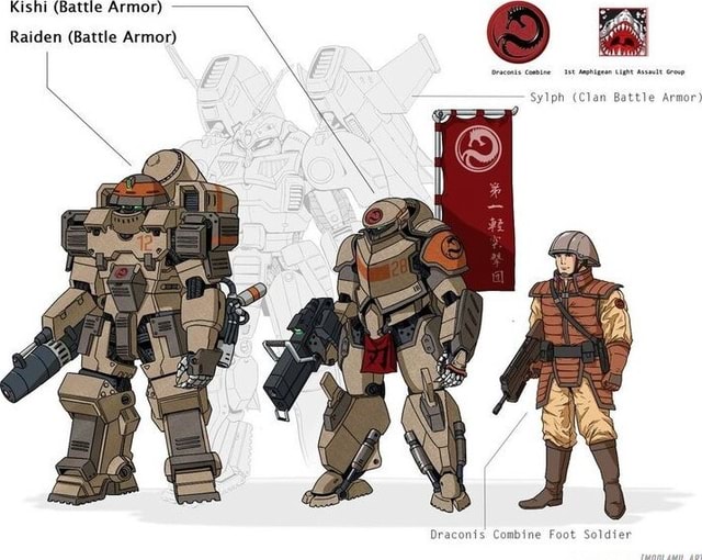 Kishi (Battle Armor) Raiden (Battle Armor) Sylph (Clan Battle Armor ...