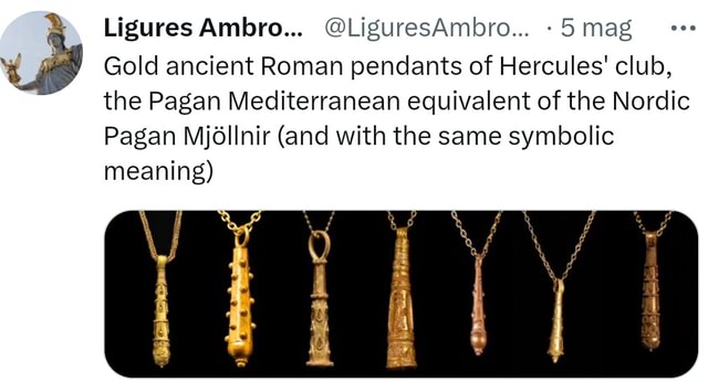 Ligures Ambro... @LiguresAmbro... mag old ancient Roman pendants of ...