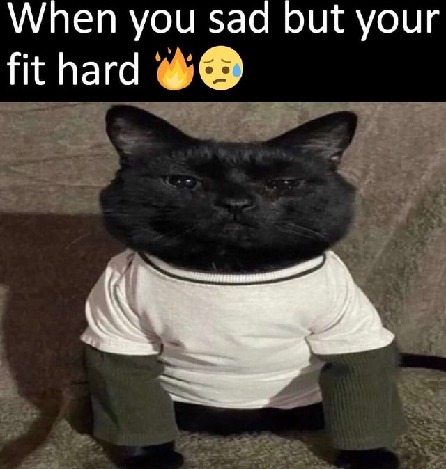 When you sad but your fit hard - iFunny
