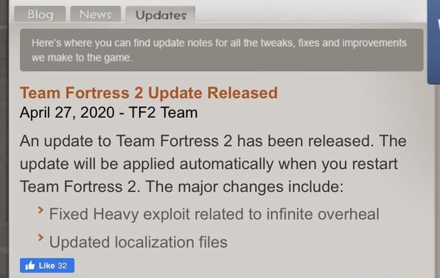 NEW) Updates' Here's where you can find update notes for all the tweaks ...