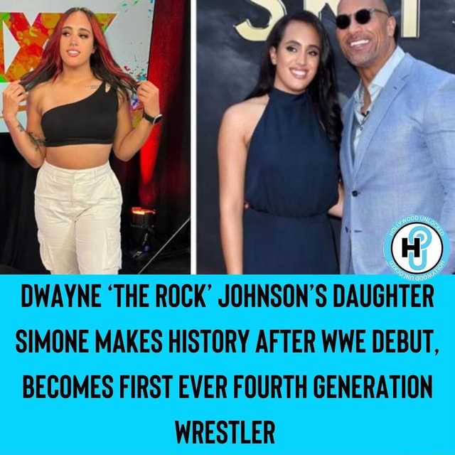 DWAYNE 'THE ROCK' JOHNSON'S DAUGHTER SIMONE MAKES HISTORY AFTER Wile ...